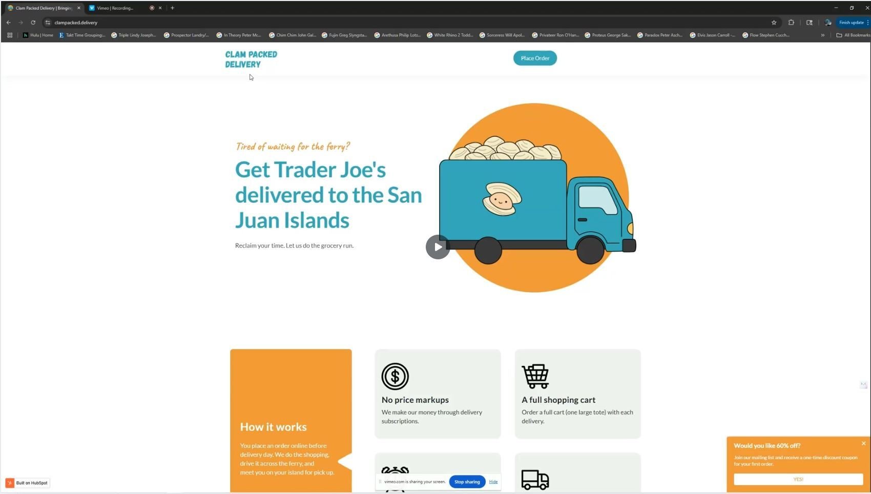 Clam Packed Delivery | Bringing bulk groceries to the San Juan Islands